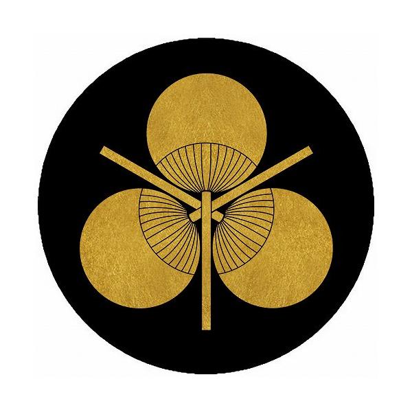 ・耐水性のある艶消しタイプの家紋シールです・かばん、車など平面な部分にご自由に貼れます・海外へのお土産などに最適です・本体サイズ：直径10cm 2枚セット・材質：塩ビ艶消しラミネート・こちらの商品は全国送料無料で発送いたします・日本郵便のク...