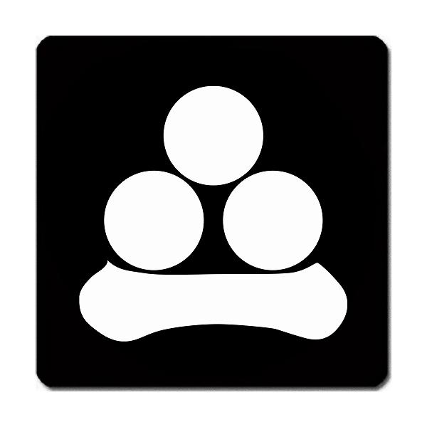 ・耐水性のある艶消しタイプの家紋シールです・建物・玄関・車など平面な部分に使用できます・海外へのお土産などに最適です・本体サイズ：24cmｘ24cm・材質：塩ビ艶消しラミネート・こちらの商品は全国送料無料で発送いたします・日本郵便のクリック...