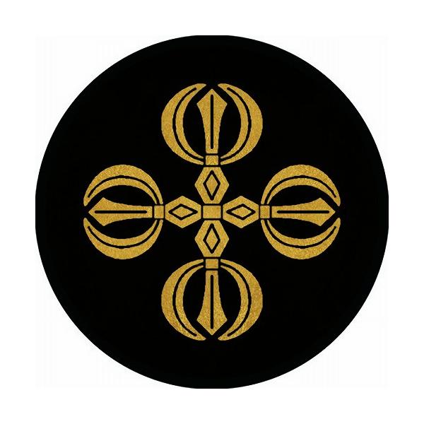 ・耐水性のある艶消しタイプの家紋シールです・建物・玄関・車など平面な部分に使用できます・海外へのお土産などに最適です・本体サイズ：直径24cm・材質：塩ビ艶消しラミネート・こちらの商品は全国送料無料で発送いたします・日本郵便のクリックポスト...