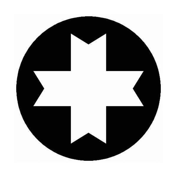 ・耐水性のある艶消しタイプの家紋シールです・建物・玄関・車など平面な部分に使用できます・海外へのお土産などに最適です・本体サイズ：直径24cm・材質：塩ビ艶消しラミネート・こちらの商品は全国送料無料で発送いたします・日本郵便のクリックポスト...