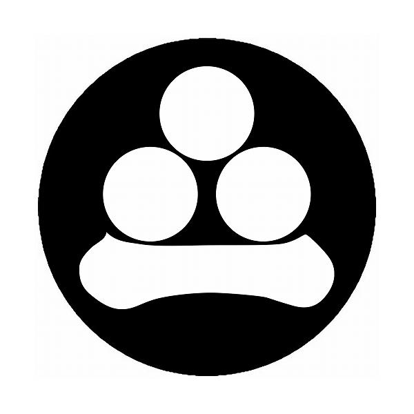 ・耐水性のある艶消しタイプの家紋シールです・建物・玄関・車など平面な部分に使用できます・海外へのお土産などに最適です・本体サイズ：直径24cm・材質：塩ビ艶消しラミネート・こちらの商品は全国送料無料で発送いたします・日本郵便のクリックポスト...