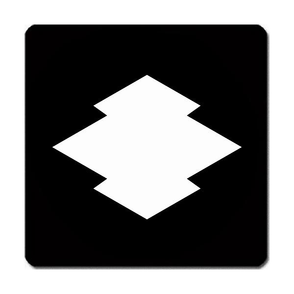 ・耐水性のある艶消しタイプの家紋シールです・携帯、スマホ、アイコスなどにちょうどいい大きさです・海外へのお土産などに最適です・本体サイズ：3cmｘ3cm・材質：塩ビ艶消しラミネート・こちらの商品は全国送料無料で発送いたします・日本郵便のクリ...