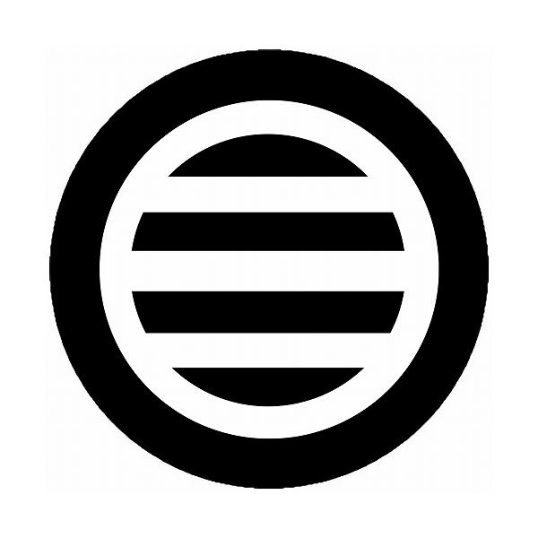 ・耐水性のある艶消しタイプの家紋シールです・携帯、スマホ、アイコスなどにちょうどいい大きさです・海外へのお土産などに最適です・本体サイズ：直径約3cm・材質：塩ビ艶消しラミネート・こちらの商品は全国送料無料で発送いたします・日本郵便のクリッ...