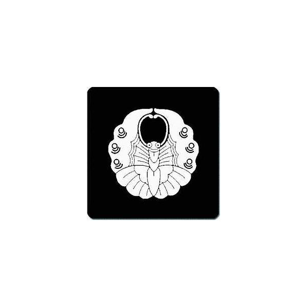 ・耐水性のある艶消しタイプの家紋シールです・携帯、スマホ、アイコスなどにちょうどいい大きさです・海外へのお土産などに最適です・本体サイズ：4cmｘ4cm・材質：塩ビ艶消しラミネート・こちらの商品は全国送料無料で発送いたします・日本郵便のクリ...