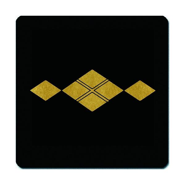 ・耐水性のある艶消しタイプの家紋シールです・携帯、スマホ、アイコスなどにちょうどいい大きさです・海外へのお土産などに最適です・本体サイズ：6cmｘ6cm・材質：塩ビ艶消しラミネート・こちらの商品は全国送料無料で発送いたします・日本郵便のクリ...