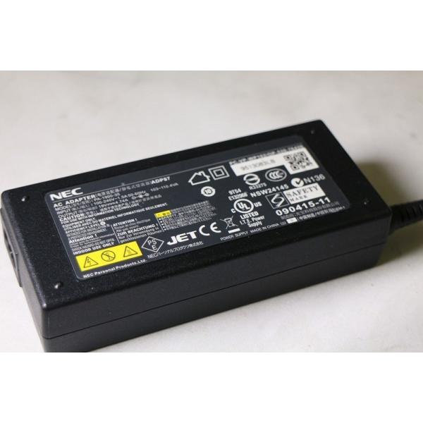 ACアダプター  【NEC純正品】メーカー　NEC商品名　　ノートパソコン用アダプター　ADP87モデル　　PA-1900-35仕様　　　OUTPUT　19V-4.74A付属　　　電源ケーブル中古品です。小キズ、多少の汚れあります。写真は参...