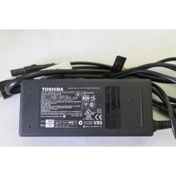 ACアダプター  メーカー名 TOSHIBA商品名　パソコン用電源アダプター 型番　PA3516U-1ACA仕様  19V-4.74A製品状態 中古品。動作確認済み。キズ汚れアリ。 付属品　電源ケーブル*写真は参照用（同型商品・当社使い回し...
