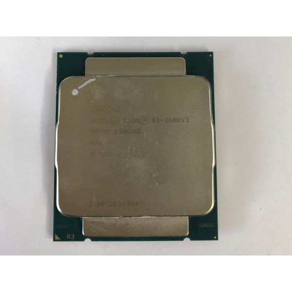 CPU 1枚 インテル Xeon プロセッサー E5-2680v3動作していたPCから取り出したものですが、現在は動作環境にないため、出荷前の動作確認はできません。ご了承の上、ご検討よろしくお願い致します。