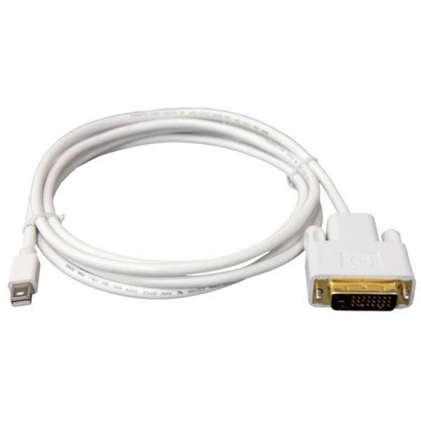【送料無料】Apple/Surface pro用 Mini Displayport/Thunderbolt to DVI 変換ケーブル 1.8m