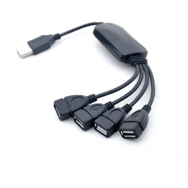 【送料無料】4ポート USBハブ 20cm ケーブル USB2.0 1.1 USB HUB USB2.0