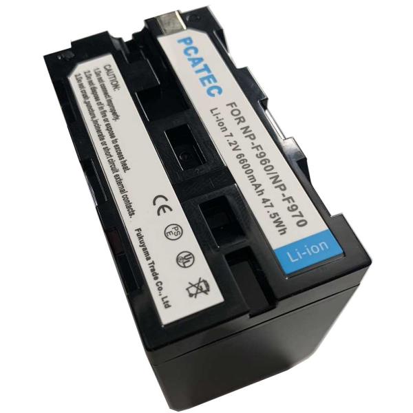 互換バッテリー形式： リチウムイオン充電池NP-F930 NP-F950 NP-F960 NP-F970 互換 バッテリーサイズ：長70x幅38x高さ60mm電圧： 7.2V容量： 6600mAh