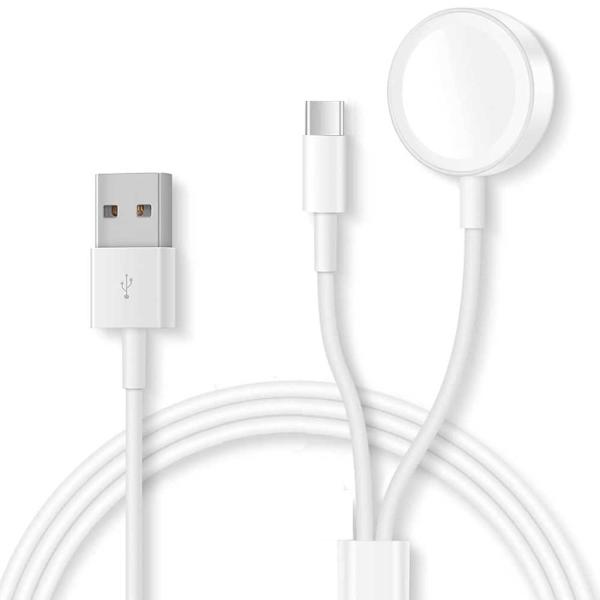 USB-A 電源　2in1磁気充電ケーブル 1.2ｍ１つのUSB-Aから Apple Watch、Android、15シリーズ以降のiPhone など、2つのデバイスを同時に充電できる1.2mの2in1充電ケーブルです。約3時間で急速フル充...