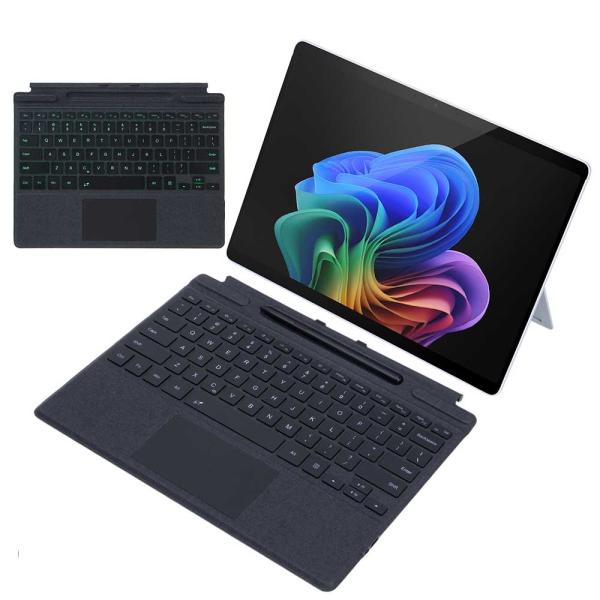 Surface Pro 8 / 9 / 10 / 11 および Pro X 対応  スリムペン収納付きのタイプカバー（キーボード）US英語配列 サーフェス