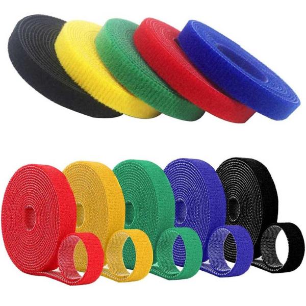サイズ　幅2０mm×長さ５m×厚み２mm素材：ナイロン製＆プラスチック製 耐熱性と耐寒性に優れ、パソコンケーブル、ノートPCアダプタ、電気コード、USBケーブル、イヤホンなどの配線をすっきり結束できます。また、荷物のバンドルや、植物固定、D...