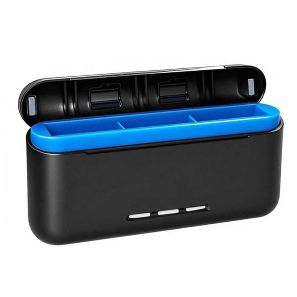 ゴープロ GoPro HERO13/HERO12/HERO11/HERO10/HERO9 対応 3連 バッテリー USB充電器 バッテリーチャージャー 収納ボックス式  Type-Cケーブル付き トリプルスロット