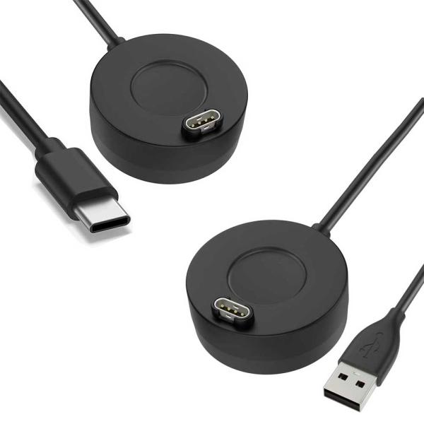 ガーミン用 充電パッドケーブル 1m Garmin チャージャー USB-A / USB-C Fenix8/7/6/5/Vivoactive6/5/4/3/Venu3/2/Forerunner970/570/965/265/165/Fore...
