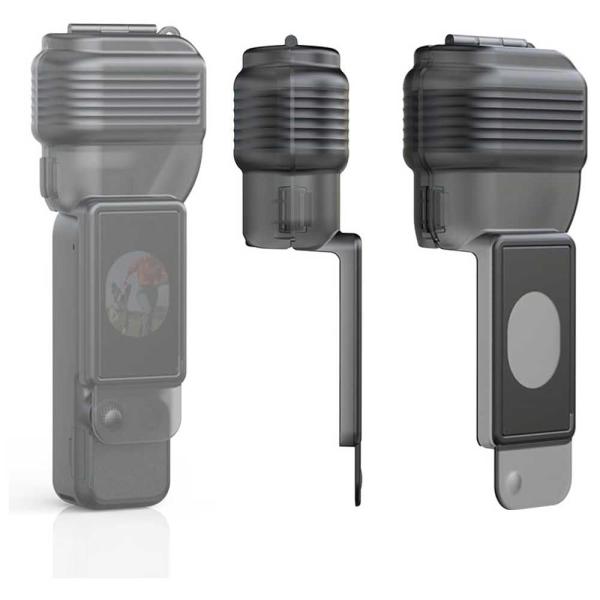 DJI Osmo Pocket 4 対応 保護カバー レンズ スクリーン ジンバル 一体型 一体式 PC 保護ケース ジョイスティック固定 半透明 トップカバー プラスチック製 超軽量 28.4g キズ防止 衝撃吸収 カメラアクセサリー