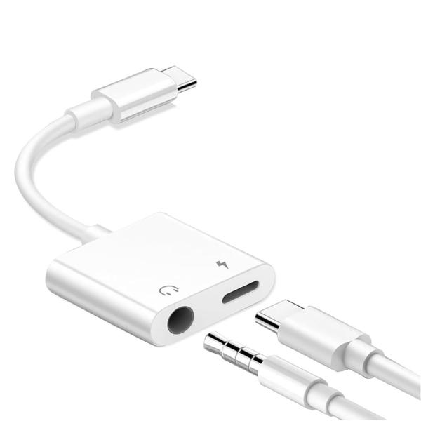 USB C Digital Audio Adapter with Charging / 3.5mmオーディオ + USB-C 充電アダプタ / 60W 急速充電 / 変換アダプタ 充電同時音楽可能 iPhone Android 他関連ワード...