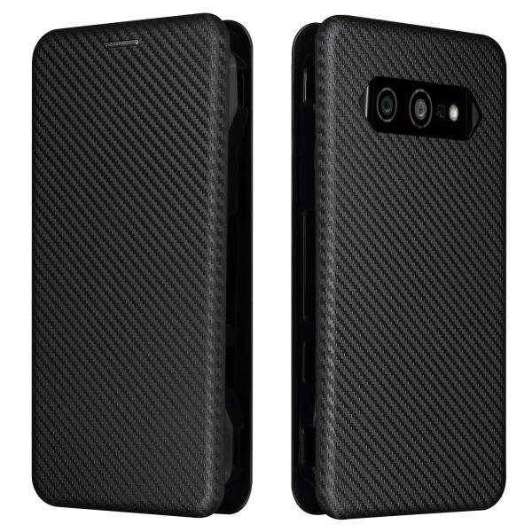 炭素繊維（ポリカーボネート）素材の為、衝撃に強くスマホをしっかり守ります。■スピーカーホール付き■閉じたまま通話可能■便利なカード収納ポケット付き■全面保護■ストラップホール有り■落下防止リング付き※ 入荷時期により予告なく仕様が変更になる...