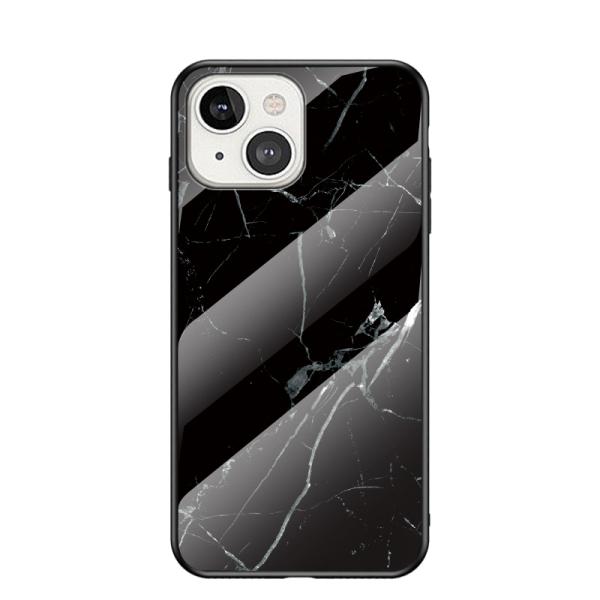 iPhone13 mini 大理石調  背面ガラスシェルケース
