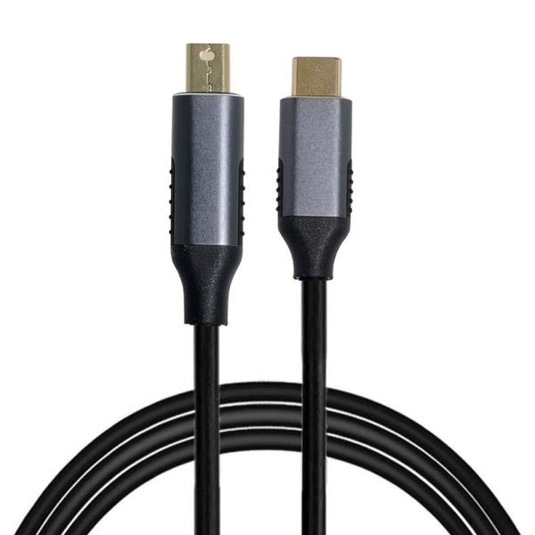 USB Type-C to Mini DisplayPort 変換ディスプレイアダプタケーブル / 1.8m  / 最大4K@60Hz / USB 3.1 タイプC to ミニディスプレイポート / 4Kモニターケーブル
