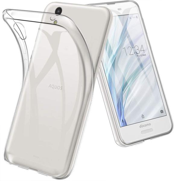 【送料無料】AQUOS sense2 SHV43専用ソフトケース TPU保護ケース・カバー 耐衝撃 クリアケース AQUOS sense2 DOCOMO SH-01L SH-M08 Android One S5