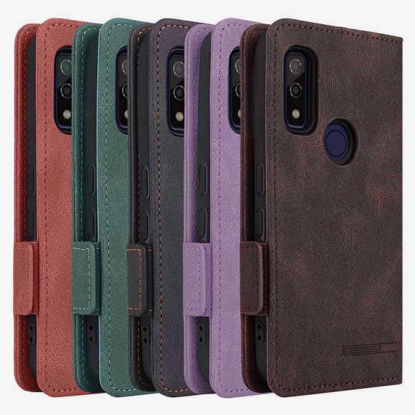 オシャレなスエード調の手帳型スマホケース。手帳型なので、スマホ背面・液晶まで保護します。外側は薄くて丈夫な合皮レザー素材、内側のTPUケースにスマホをはめ込むことでしっかり固定されます。TPU部分が半分接着なので、横向きにスマホを固定して動...