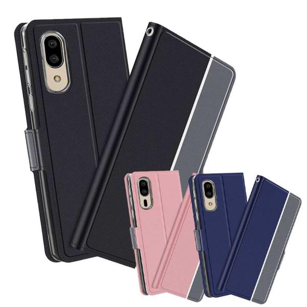 オシャレなツートンの手帳型スマホケース。手帳型なので、スマホ背面・液晶まで保護します。外側は薄くて丈夫なPUレザー素材、内側のTPUケースにスマホをはめ込むことでしっかり固定されます。TPU部分が半分接着なので、横向きにスマホを固定して動画...