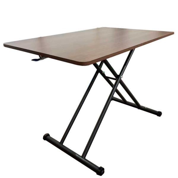 テーブル 昇降式 / Lサイズ 幅120×奥行60cm / 高さ10cm〜72cmまで無段階調整！暮らしに寄り添う多機能昇降デスク#昇降式テーブル #テレワーク家具 #一人暮らしインテリア #省スペース #リビング学習