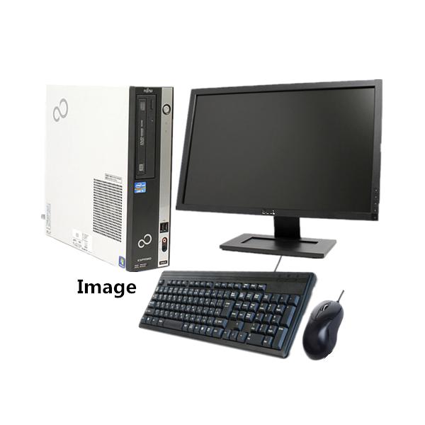 ポイント5倍 中古パソコン Windows 7 Pro 32bit搭載 Microsoft Office Personal 2007付 20型液晶セット 富士通製 Cel〜/4G/新品SSD 240GB/DVD-ROM