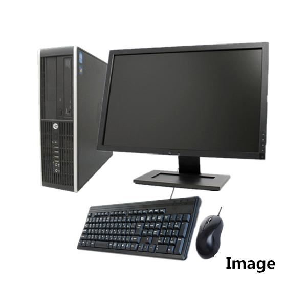 ポイント5倍 中古パソコン Windows 7 Pro 64Bit Microsoft Office Personal 2007付 20型液晶セット HP Compaq Celeron〜/2G/250GB/DVD-ROM