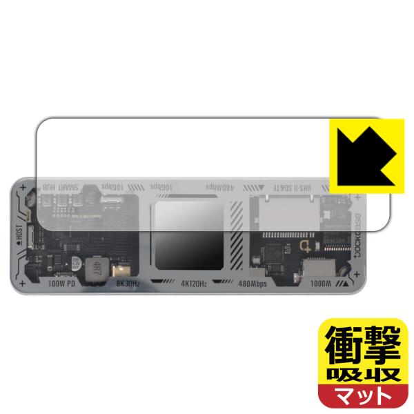 【衝撃吸収タイプ(反射低減)】保護フィルム(保護シート)※対応機種 : Dockcase 10-in-1 Smart USB-C HUB (DPR10P)専用の保護フィルムです。機器本体ではありません。※製品内容 : 画面用フィルム1枚・ク...
