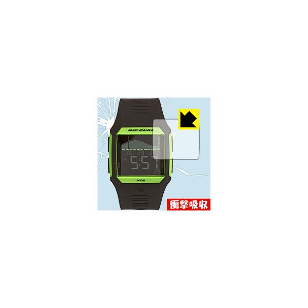 【衝撃吸収タイプ(光沢)】液晶保護フィルム(保護シート)※対応機種 : RIP CURL RIFLES TIDE WATCH