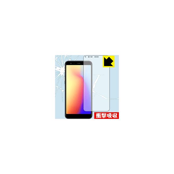 【衝撃吸収タイプ(光沢)】液晶保護フィルム(保護シート)※対応機種 : jetfon P6 / FREETEL P6 (ELTP18A04)