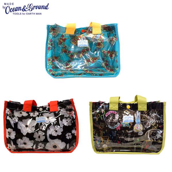 オーシャンアンドグラウンド（Ocean＆Ground）プールバッグ SANNTAMONICA・PVC素材は防水性に優れ、濡れたプールタオル・水着を入れても安心。・うれしい大容量、バスタオル等ビーチアイテムもしっかり収納可能◎・総柄だから中身...