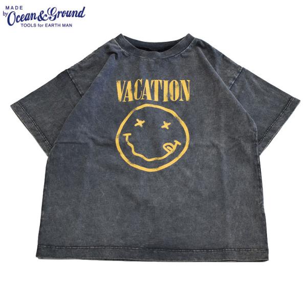 オーシャンアンドグラウンド（Ocean＆Ground）バンドTシャツ着心地の良いコットン素材を採用。製品染め加工が着る度に程よい風合いに。ヴィンテージな仕上がりでGOOD素材：コットン100％■ネコポスOK■サイズ(cm)110 120 1...
