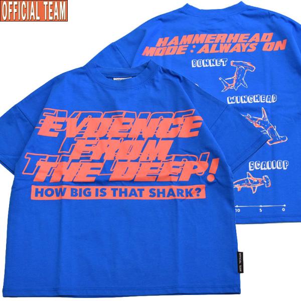 オフィシャルチーム（ＯＦＦＩＣＩＡＬ ＴＥＡＭ） ・暑い夏も快適な接触冷感素材・フロントはインパクトのあるプリントをON・サメをプリントしたバックデザイン・身幅にゆとりを持たせたワイドシルエット・どんなコーデにも馴染むアイテム本体　綿72%...