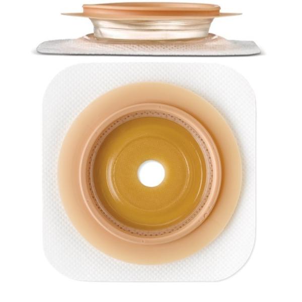 421455　 45mm 13-21mm421459 　57mm 13-33mm421463　 70mm 13-45mm 装着期間の目安　3-5日・販売単位：５枚/箱スナップロック式二品系ストーマ装具。平面の形状です。皮膚保護剤には肌に優し...