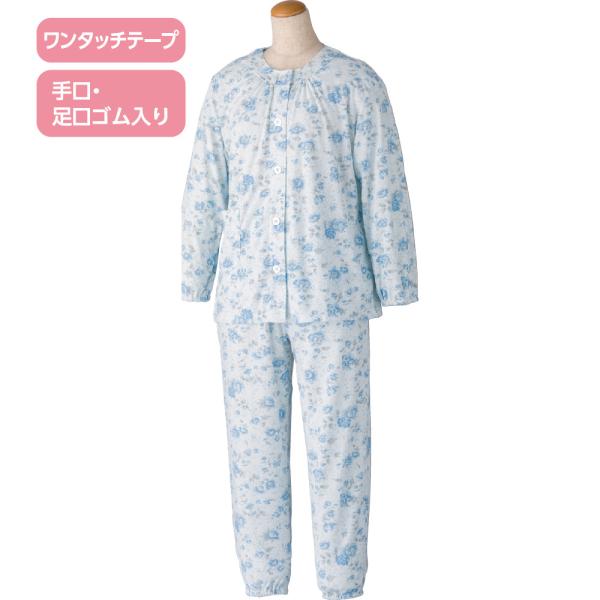 好評のプチサイズパジャマです。バストやウエストはそのままに、袖丈・着丈・総丈・股下を短めに仕上げました。肌触りのよいスムース素材。【ワンタッチテープ】着替えや検温時の開閉が簡単。飾りボタン付で見た目は普通のパジャマです。【手口・足口ゴム】袖...