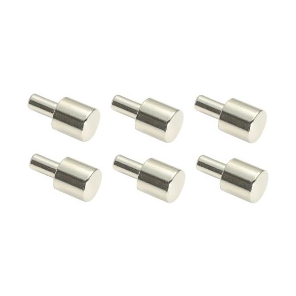 家具やカラーボックスなどに取り付ける棚を取り付けるための棚ダボです。差し込んで取り付けるタイプです。サイズ:3.8×8mm※寸法詳細は画像をご覧ください家具に取り付ける棚ダボ差し込みタイプ6個入りカラーボックス 無印良品 ニトリ くつばこ ...