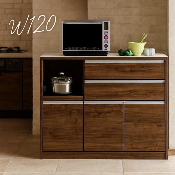 家具の街・大川で作る国産キッチンカウンター（幅119.3×奥行44.5×高さ100cm）。作業しやすいハイタイプで、背面化粧仕上げのため間仕切りとしても設置できます。天板はキズ・汚れに強いポリエステル化粧仕上げ。オープン部は1口コンセント付...