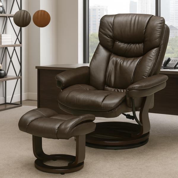 自分専用のくつろげる場所があるオットマン付きパーソナルチェアー■只今、入荷待ちです。ダークブラウン:次回3月上旬頃入荷予定送料無料（但し、北海道・東北地方・沖縄・離島は除く）東北地方：￥2,000　北海道：￥3,000 ＊送料はご注文後に当...