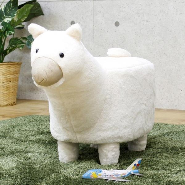 可愛い丸形のアニマルスツール全国送料無料(但し北海道・東北地方は別途送料が必要です)別途　東北地方：￥2,000　北海道：￥3,000（沖縄及び離島の運賃は、お見積もりとなりますのでお問い合わせ下さい。）【材質】フランネル生地内部：木枠、ウ...