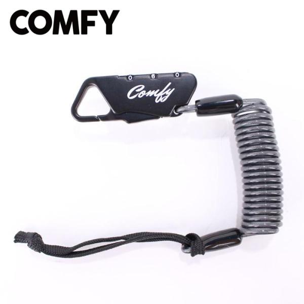 COMFY LEASH LOCK Black COIL CABLE LOCK SNOWBOARD コンフィ リーシュロックライダーとスノーボードをしっかり繋ぎ、ボードが流れてしまう事故を防止できます。また、ゲレンデでの盗難を防ぐためのワイヤ...