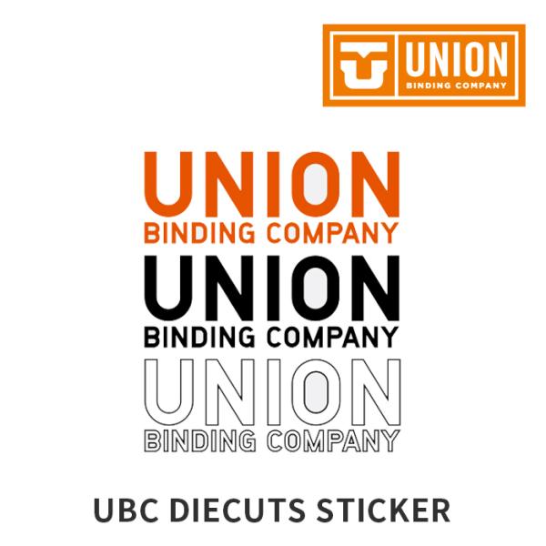 UNION UBC DIECUTS 10 inch ユニオン バインディング カンパニー ダイカットロゴ スノーボード ユニオン ステッカー ブラック ホワイト オレンジ 日本正規品 2021-22 2022 2023サイズ: 約25cmカ...