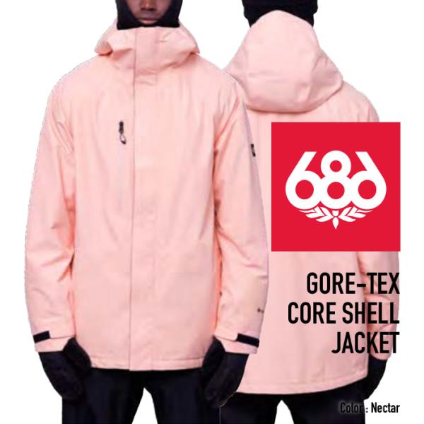 2023-24 686 MEN'S GORE-TEX CORE SHELL JACKET Nectar シックスエイトシックス ロクハチ スノーボードウェア メンズ ゴアテックス コア シェル ジャケット 2024 日本正規品【Brand】...