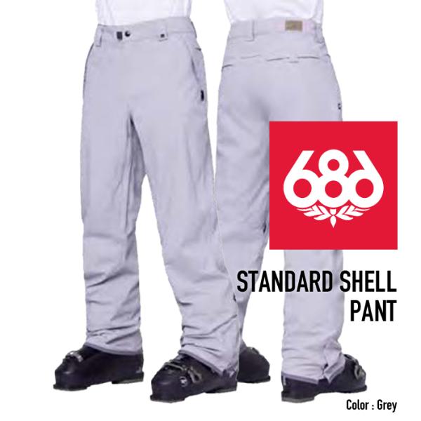 2023-24 686 MEN'S STANDARD SHELL PANT Grey シックスエイトシックス ロクハチ スノーボードウェア メンズ スタンダード シェル パンツ 2024 日本正規品【Brand】686（sixeightsi...