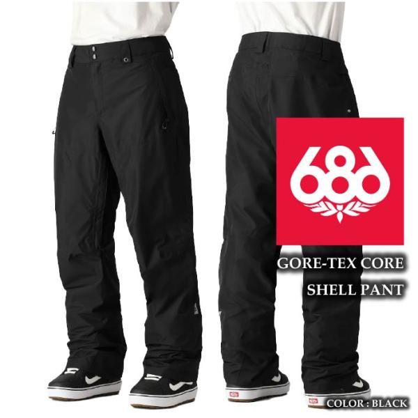 2024-25 686 GORE-TEX CORE SHELL PANT Black シックスエイトシックス スノーボード ウェア パンツ メンズ 日本正規品