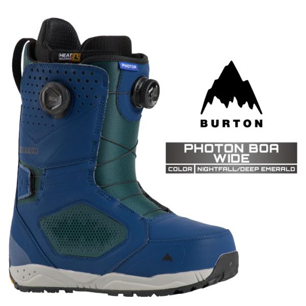 2024-25 BURTON PHOTON BOA WIDE Nightfall/Deep Emerald バートン フォトン ボア ワイド ナイトフォール スノーボード ブーツ メンズ 日本正規品