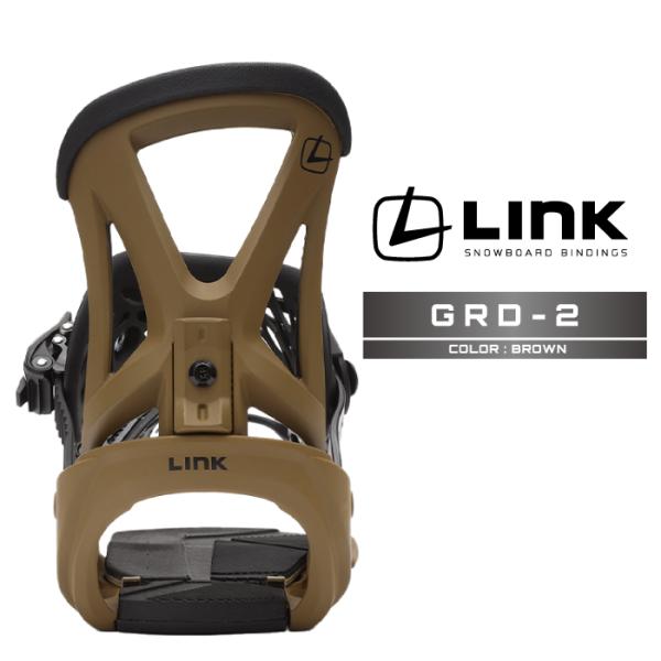 2024-25 LINK GRD-2 Brown リンク スノーボード バインディング ビンディング メンズ レディース 初心者 24-25 日本正規品